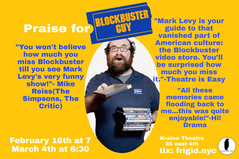 Blockbuster Guy is a VCR (valiant creative revival) « Arts Independent